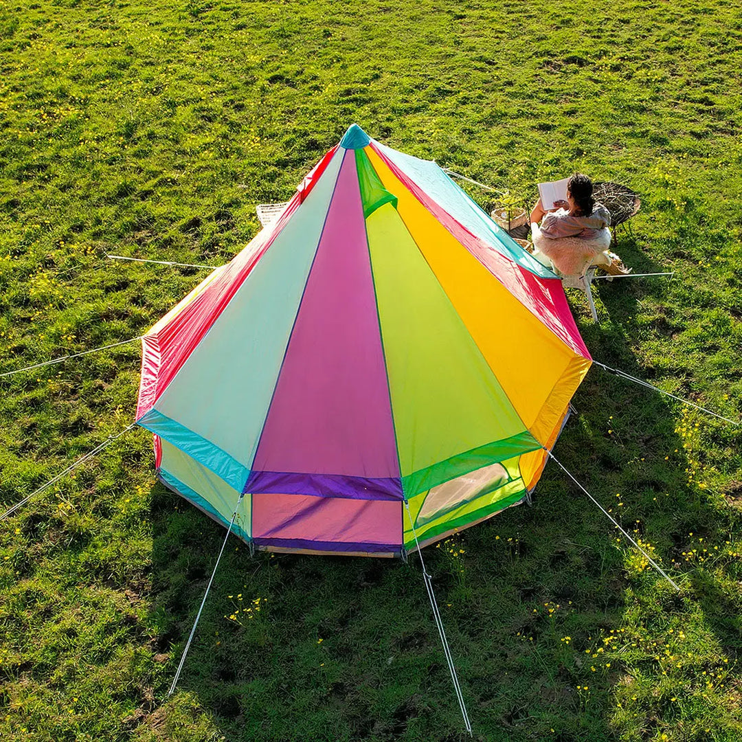 Multicolour Classic Bell Tent - Boutique Camping