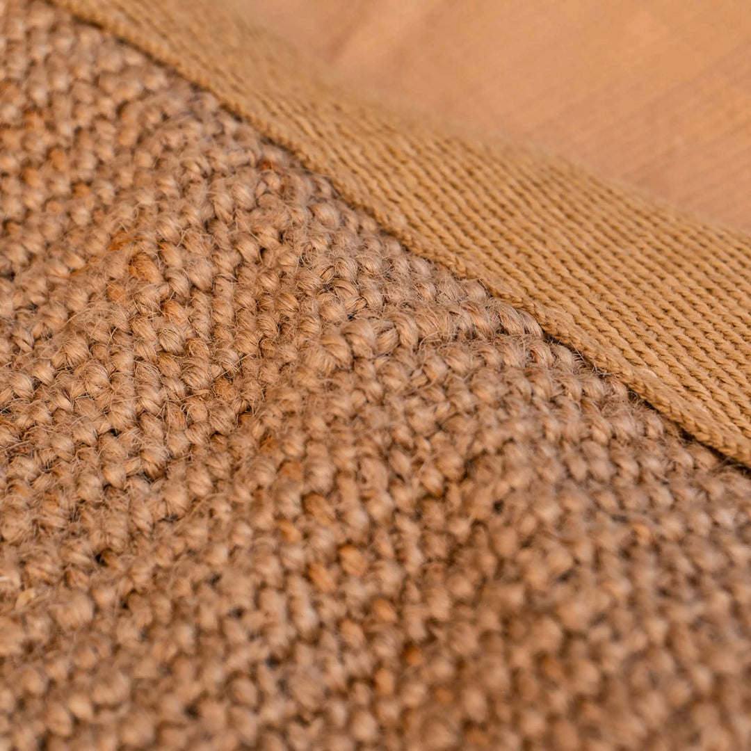 Jute Half Moon Matting - Boutique Camping